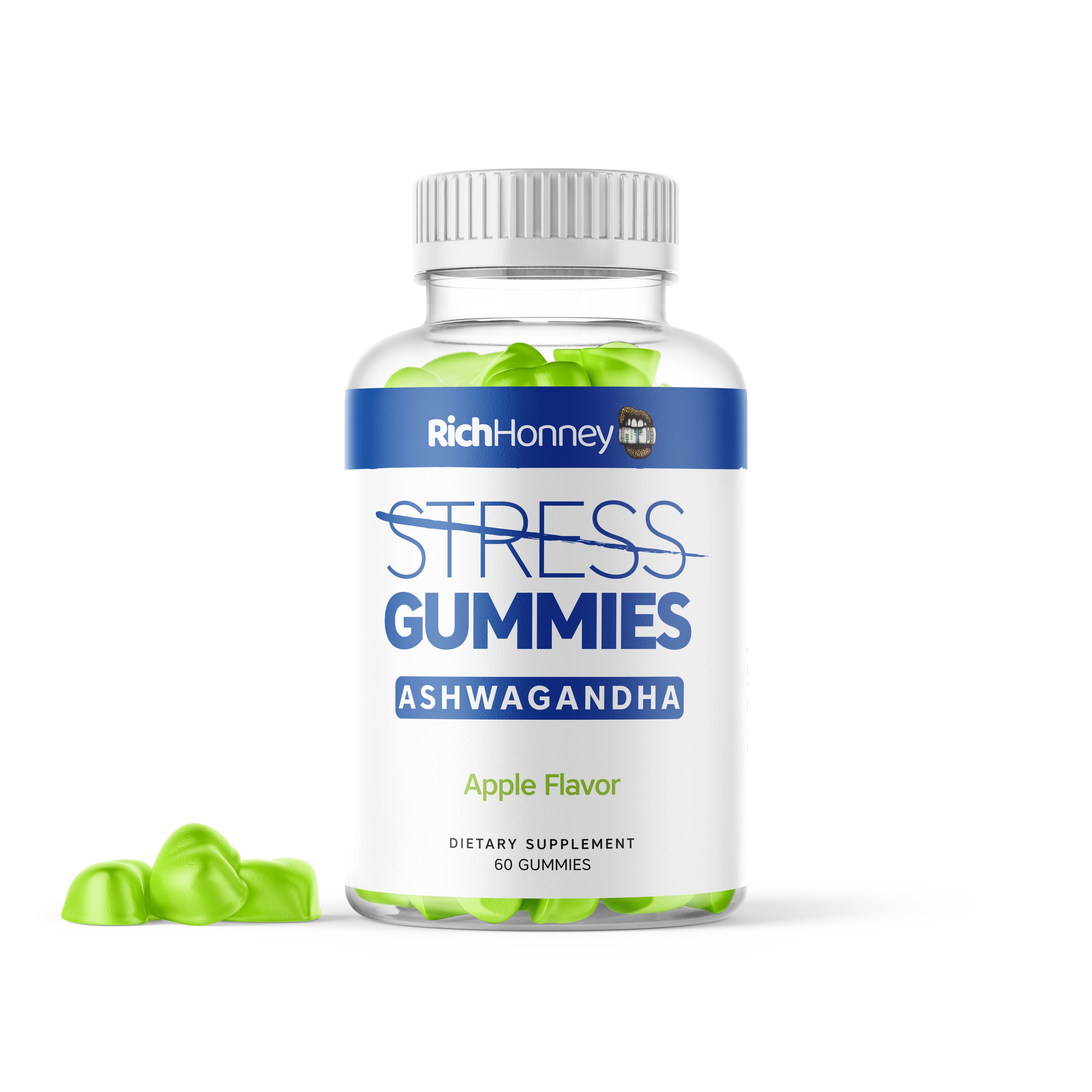 No Stress Gummies with Ashwagandha – Natural Stress Relief – 60 Count ...